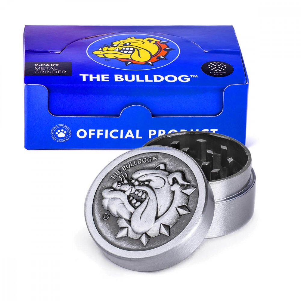 The Bulldog Original Metal Grinder - 2 parts, 12 pcs / display