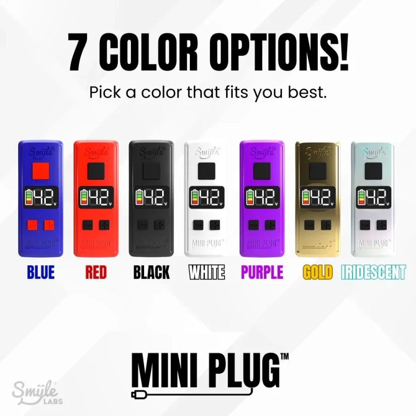 Smyle Labs Mini Plug 510 Cart Battery with Built-in USB-C Cable ...