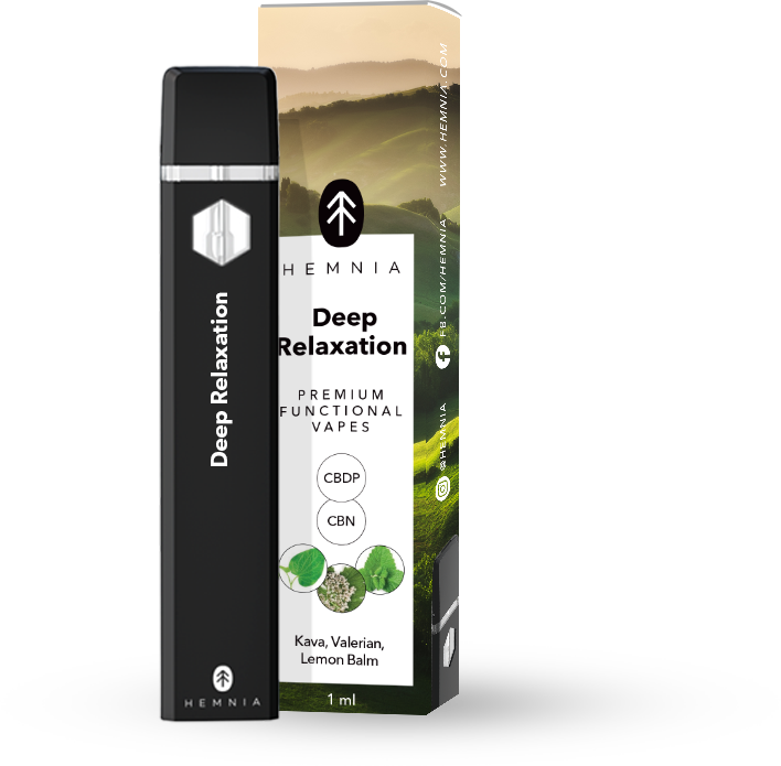 Hemnia Premium Functional CBDP e CBN Vape Pen Rilassamento profondo - 5 ...