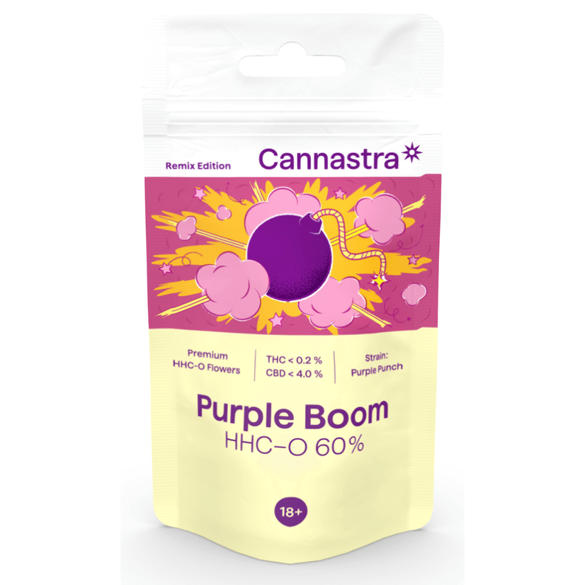 Cannastra HHC-O flower Purple Boom 60 %, 1g - 100g