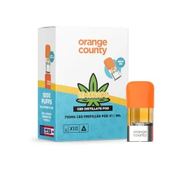 Orange County CBD Prefilled Pod Lemonade, 1 ml - Display box 10 pcs