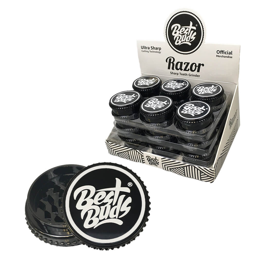 Best Buds Razor Sharp Teeth Grinder, 2 parts, 55 mm (24 pcs / display)