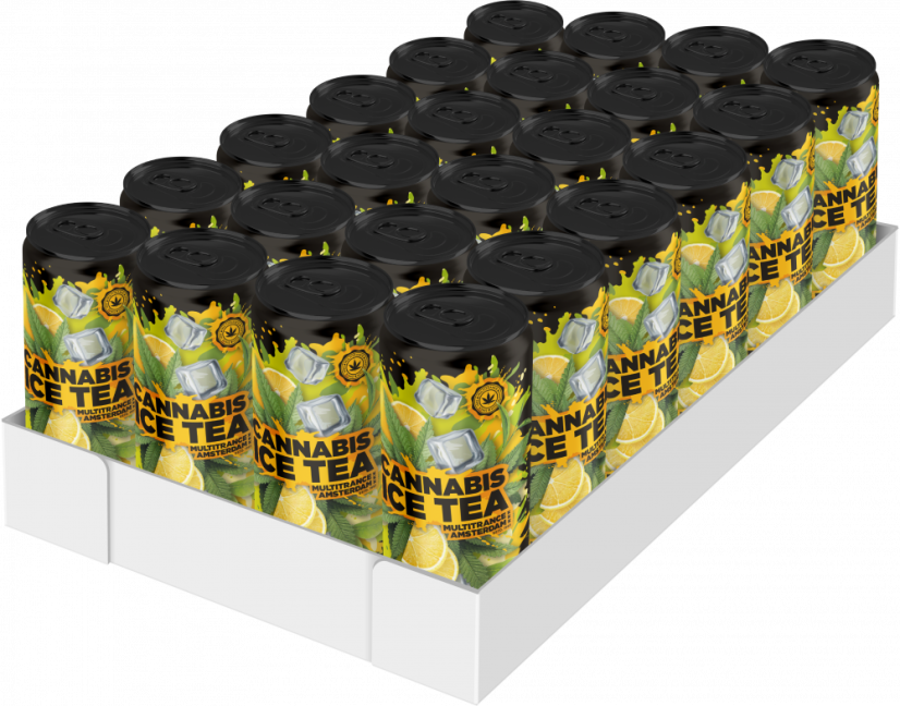 Cannabis Ice Tea Drink (250 ml) - Tray (24 cans), 6000 ml