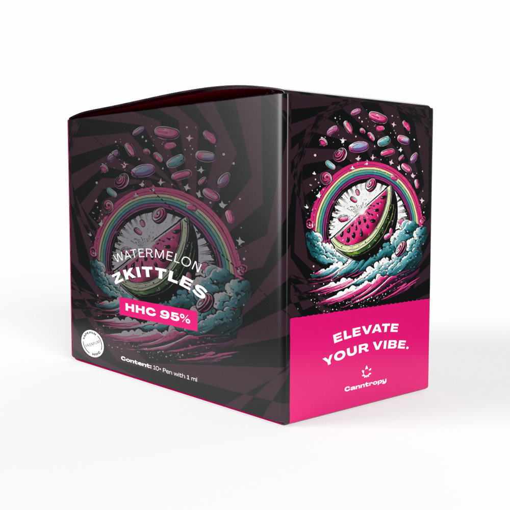 Canntropy HHC Vape Pen Anguria Zkittles 95 %, 1 ml - Scatola espositore ...