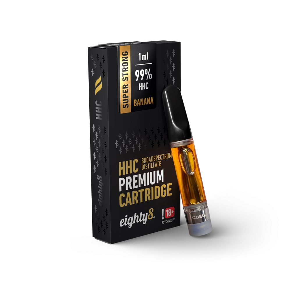 Eighty8 HHC Cartridge Banana - 99 % HHC, 1 ml