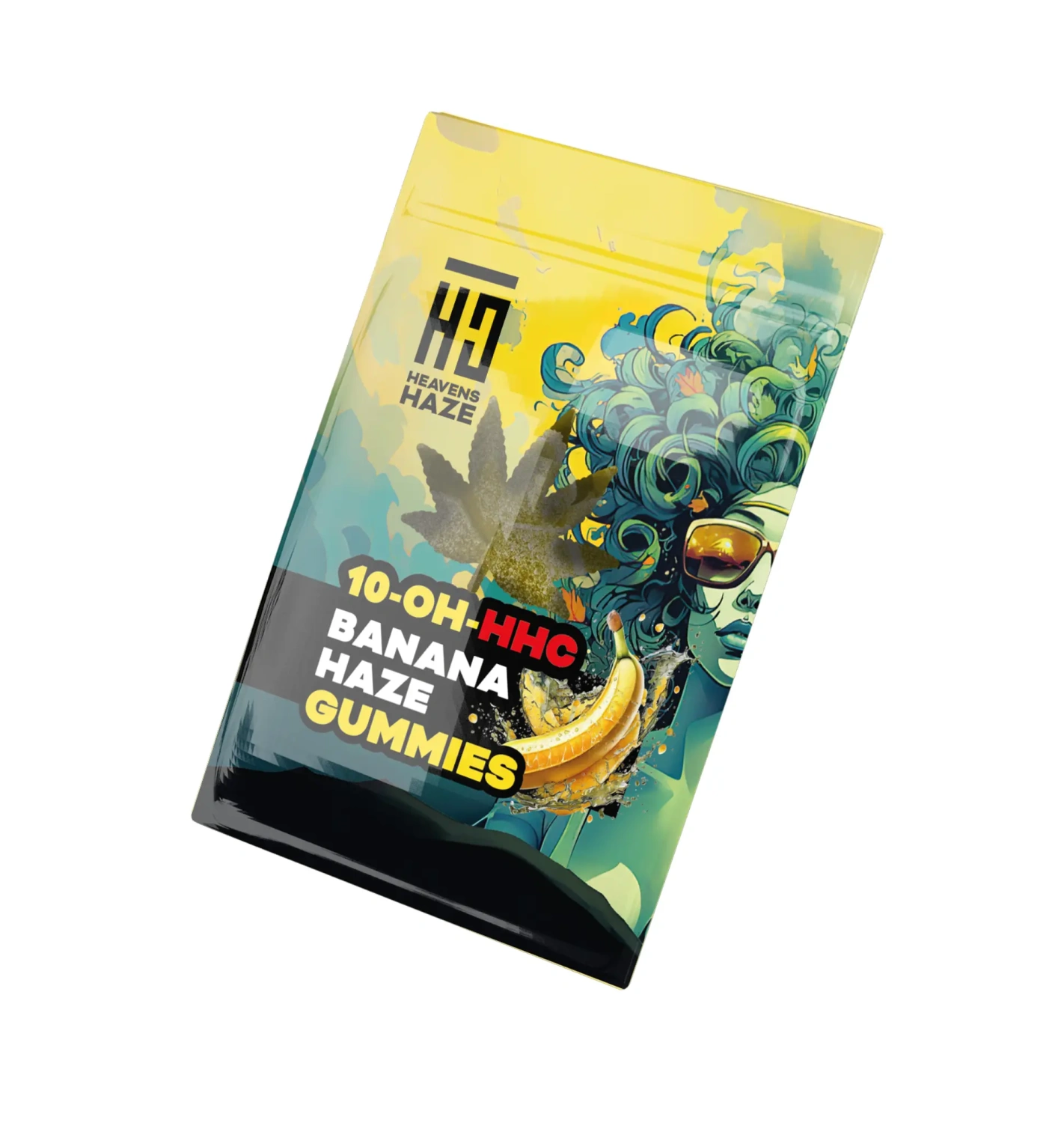 Heavens Haze 10-OH-HHC Gummies Banana Haze, 3 pcs x 40 mg, 120 mg 10-OH-HHC